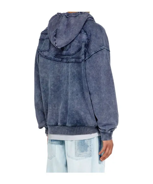 DIESEL® S-boxt-hood-zip-den Sweater