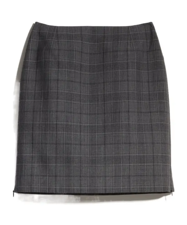 Gucci Checked Fine Wool Mini Skirt