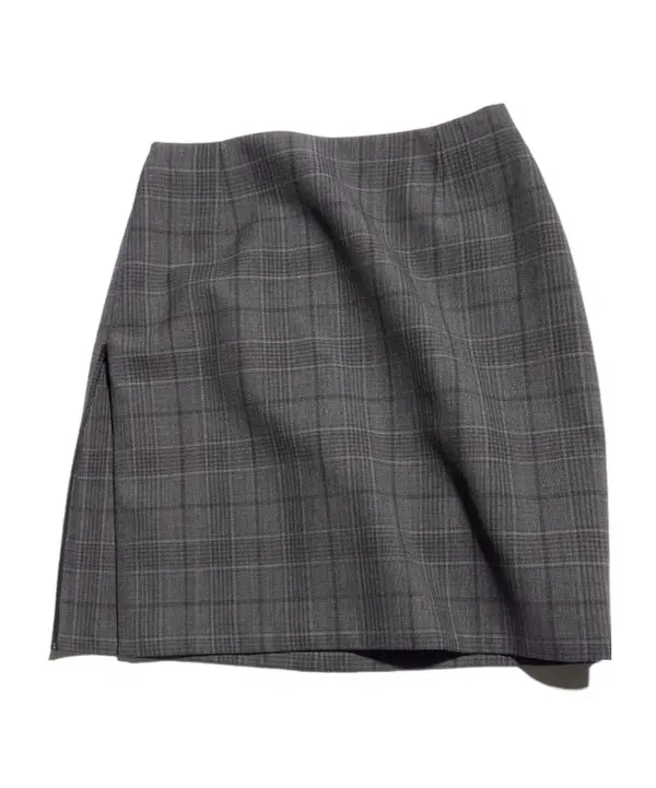 Gucci Checked Fine Wool Mini Skirt - Gray/beige