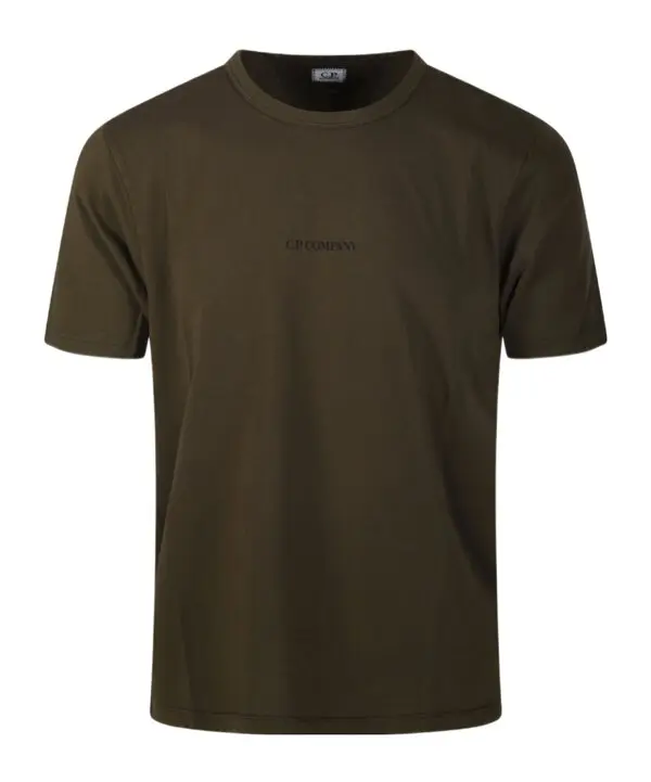 C.P. COMPANY Logo Crew Neck T-shirt - Green