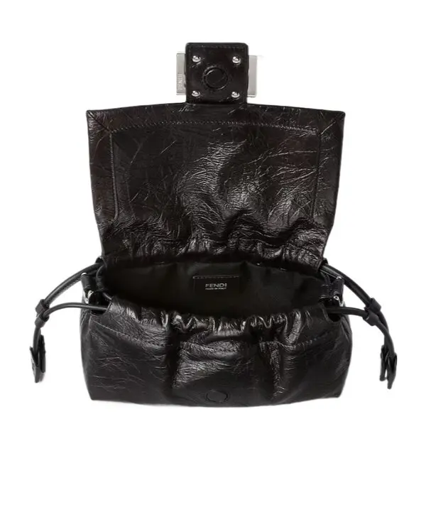 Fendi Baguette Soft Small Crackled Leather Mini-bag