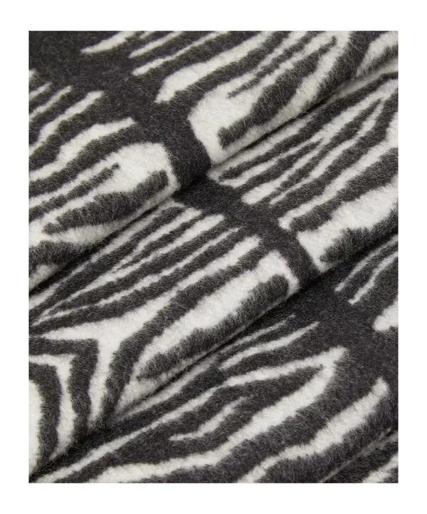 Fendi Wool Scarf With Tiger Animalier Print