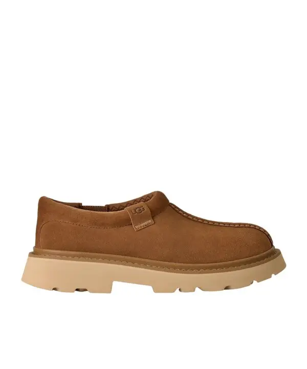 UGG Tasman Lug Topstitching Loafers - Maroon