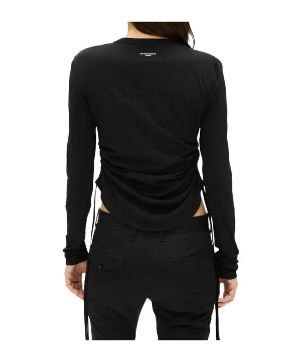 ANN DEMEULEMEESTER Dot Ruched T-shirt