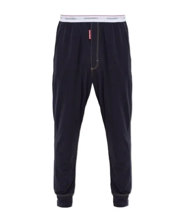 Dsquared2 Elastic-waist Lounge Pants - Navy Blue