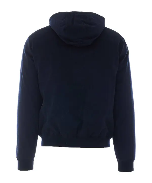 MOORER Long Sleeve Hooded Zip-up Jacket