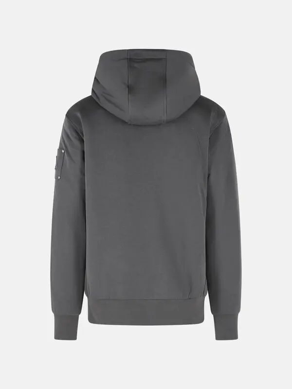 Moose Knuckles Logo-plaque Drawstring Zipped Hoodie