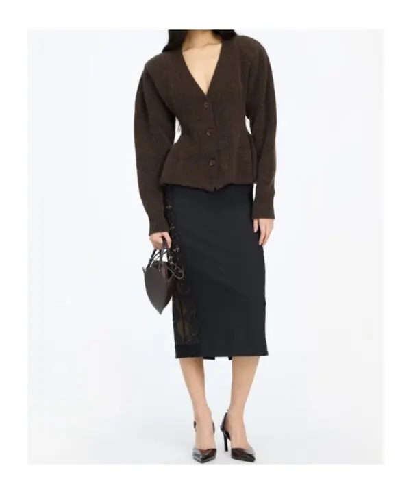 ROTATE BY BIRGER CHRISTENSEN Peplum Cardigan