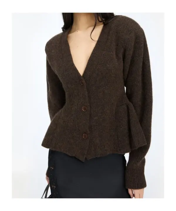 ROTATE BY BIRGER CHRISTENSEN Peplum Cardigan