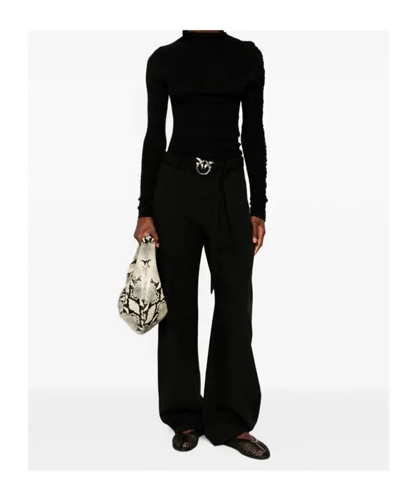 Pinko Love Birds Straight Leg Trousers