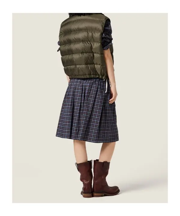 Miu Miu Padded Light Pongé Vest
