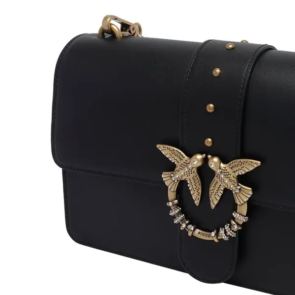 Pinko Logo Plaque Shoulder Bag