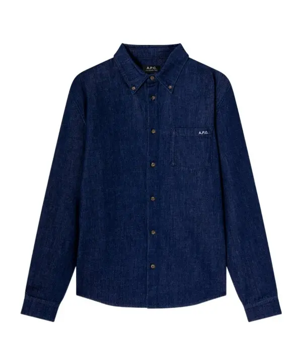 A.p.c. Blue Lightweight Denim Shirt