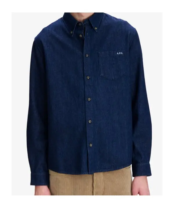 A.p.c. Blue Lightweight Denim Shirt