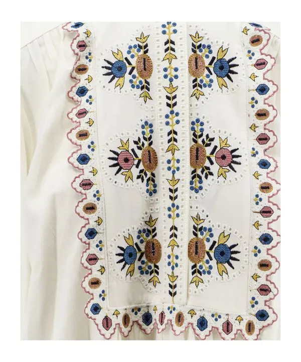 Isabel Marant Étoile Monique Embroidered Blouse - White