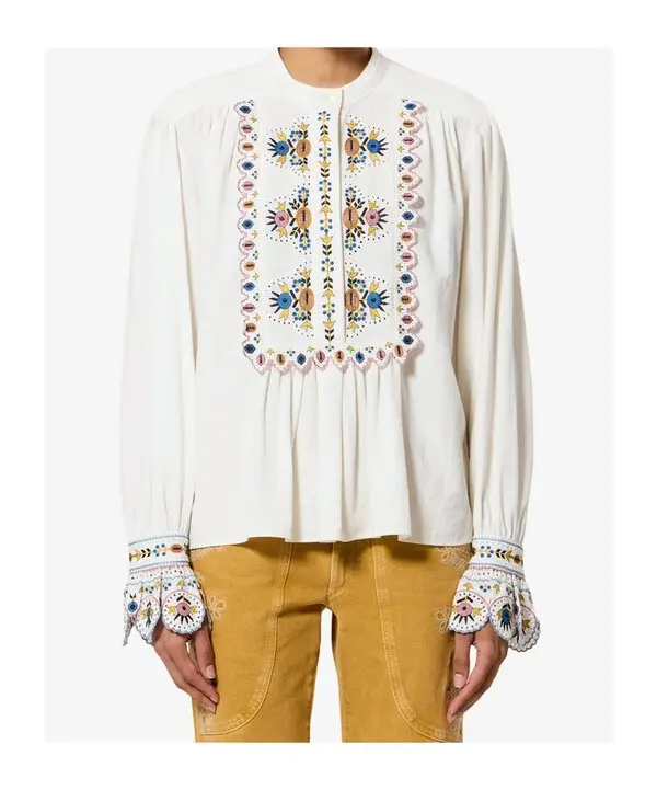 Isabel Marant Étoile Monique Embroidered Blouse - White