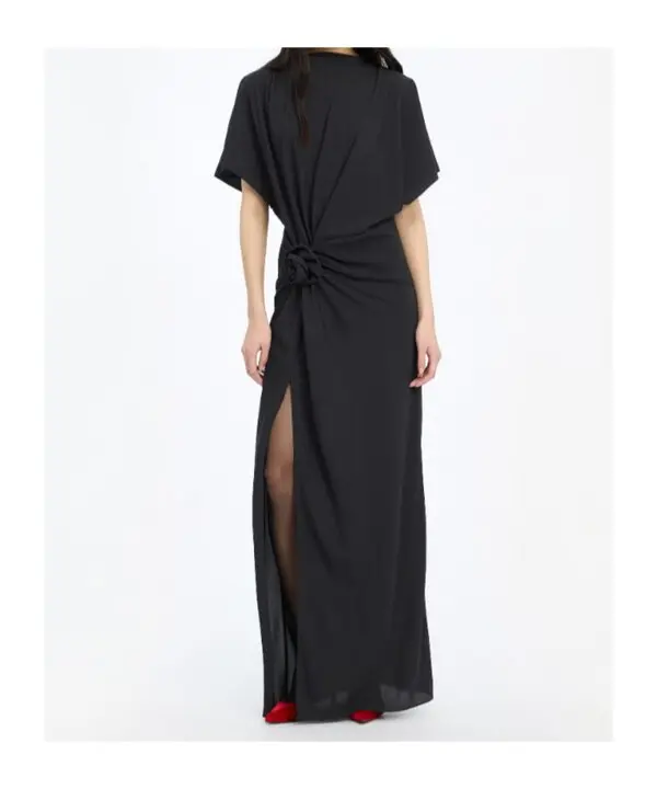 ROTATE BY BIRGER CHRISTENSEN Maxi Slit Dress