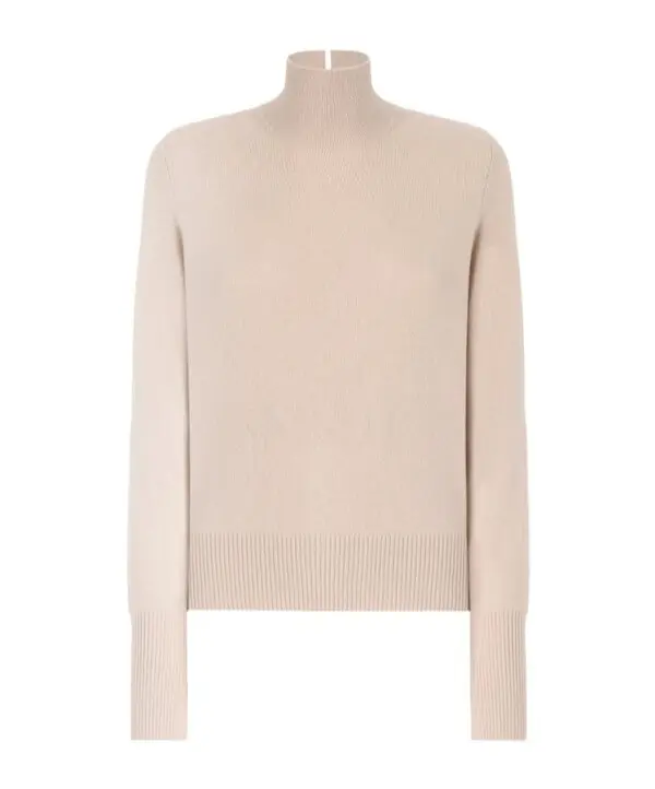 Pinko Ribbed-trim High-neck Sweater