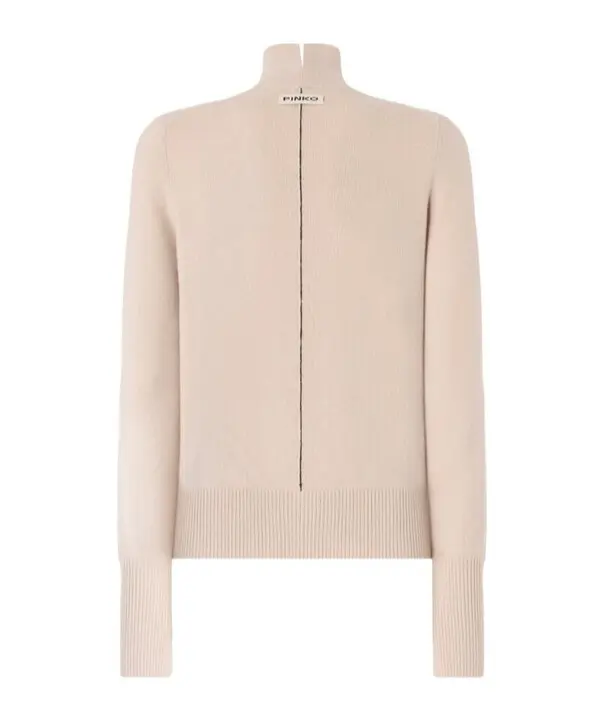 Pinko Ribbed-trim High-neck Sweater