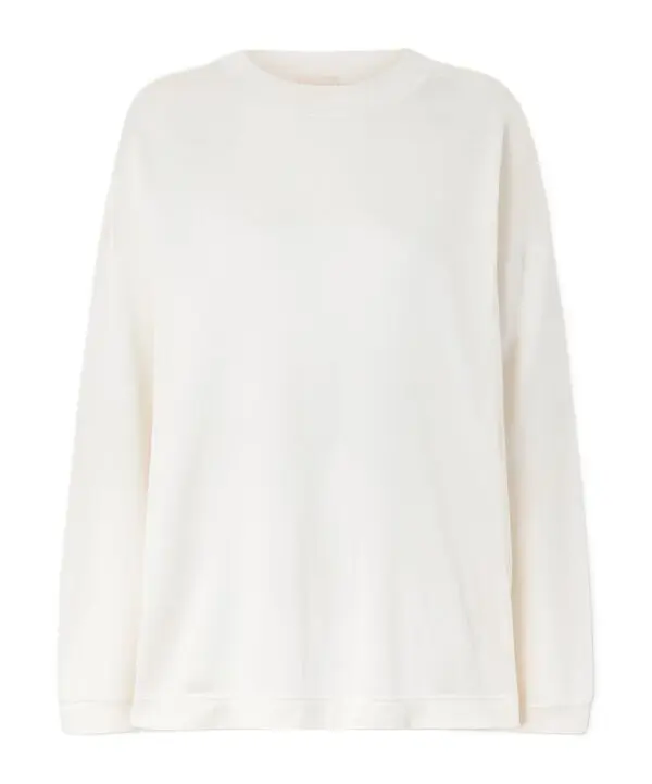 Khaite Oversized Crew Neck Long-sleeve Top