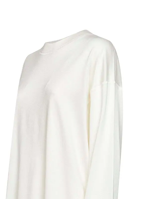 Khaite Oversized Crew Neck Long-sleeve Top