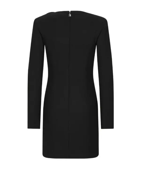 ROTATE BY BIRGER CHRISTENSEN Crepe Mini Long Sleeve Dress With Floral Detail