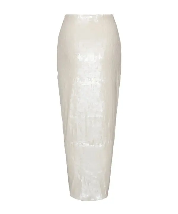 ROTATE BY BIRGER CHRISTENSEN Sequins Knot Skirt