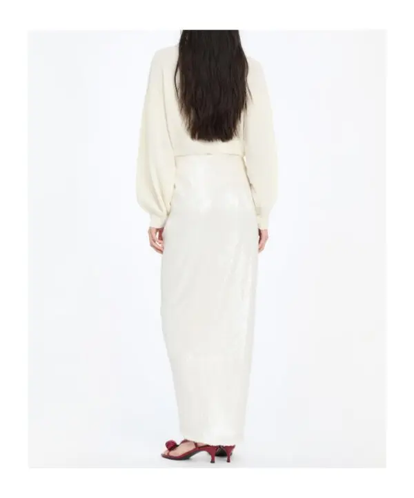 ROTATE BY BIRGER CHRISTENSEN Sequins Knot Skirt