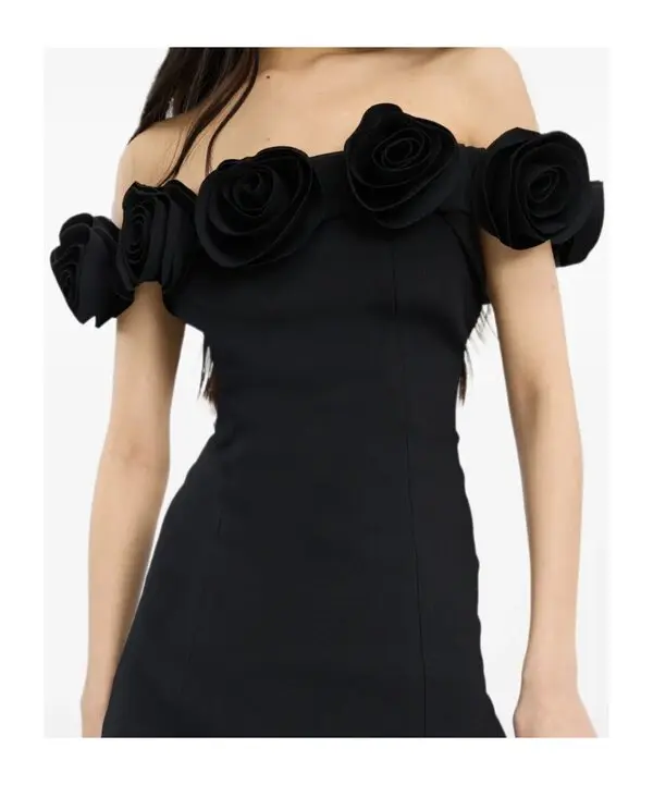 ROTATE BY BIRGER CHRISTENSEN Crepe Maxi Flower Dress