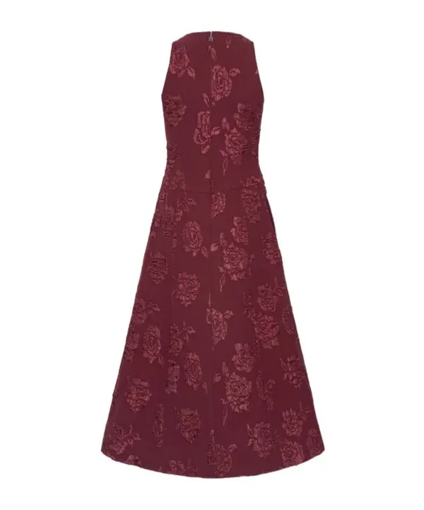 ROTATE BY BIRGER CHRISTENSEN Jacquard Flared Dress
