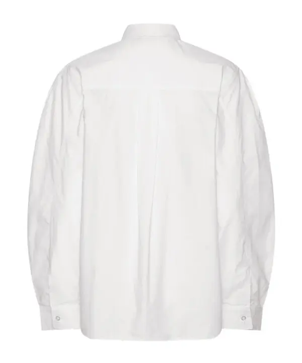 ROTATE BY BIRGER CHRISTENSEN Oversized 3d Floral Shirt - Bright White