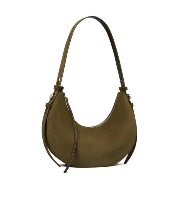 Tory Burch Romy Suede Half Moon Bag