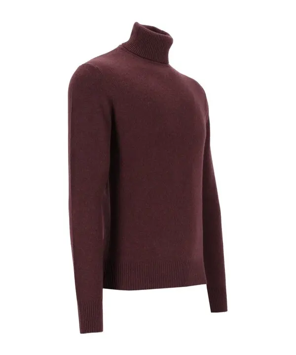 Emporio Armani Pure Cashmere Rollneck Jumper - Brown