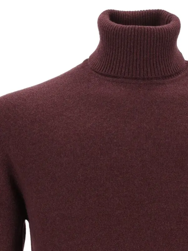 Emporio Armani Pure Cashmere Rollneck Jumper - Brown