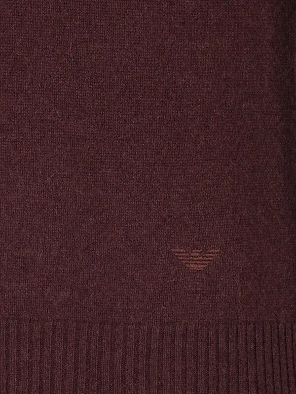 Emporio Armani Pure Cashmere Rollneck Jumper - Brown
