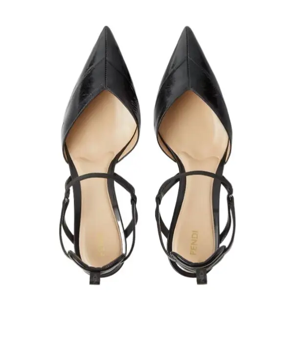 Fendi Colibri Slingback Mid-heeled Pumps
