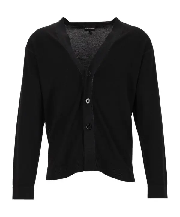 Emporio Armani Buttoned V-neck Cardigan