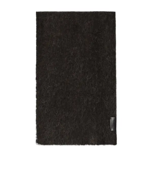 LEMAIRE Fluffy Scarf - Dark Brown