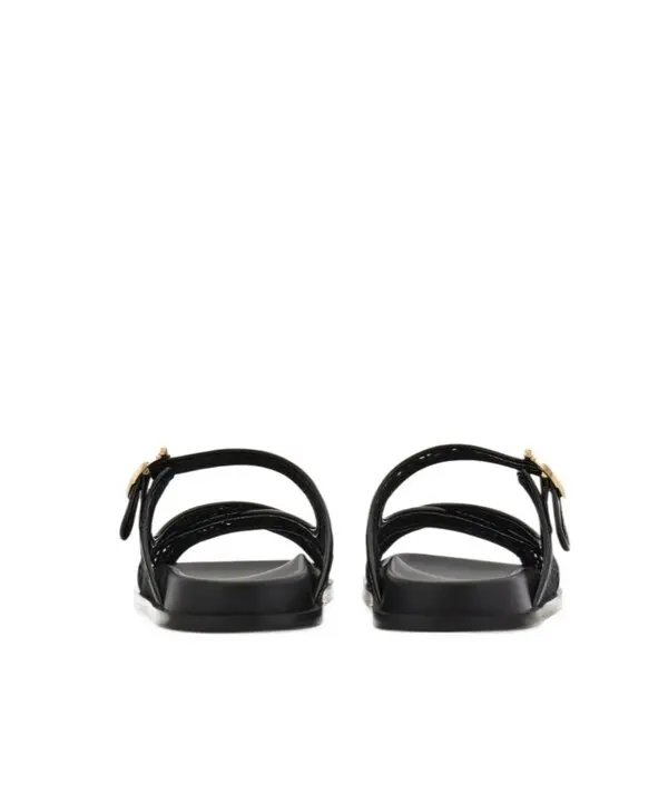 FERRAGAMO Gancini Buckle Crossover Slide