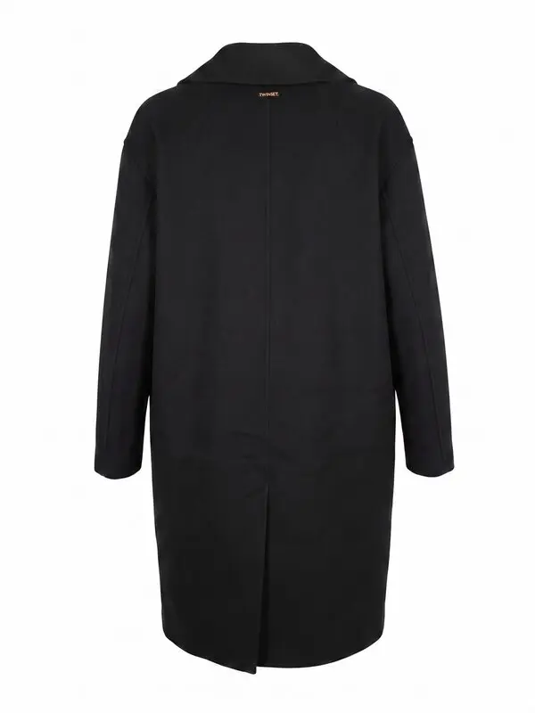TWINSET Double-breasted Notched Collar Coat