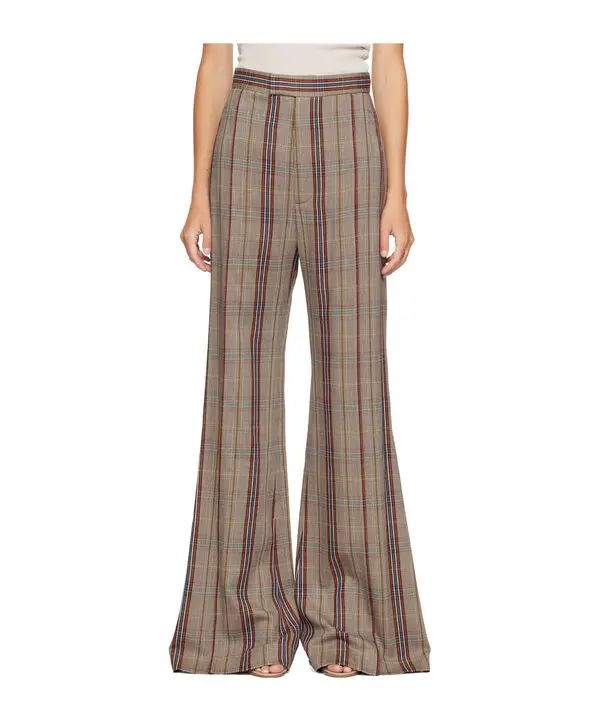 VIVIENNE WESTWOOD Wide-leg Checked Trousers