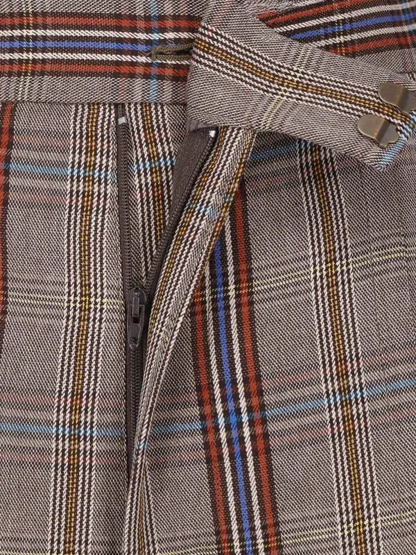 VIVIENNE WESTWOOD Wide-leg Checked Trousers