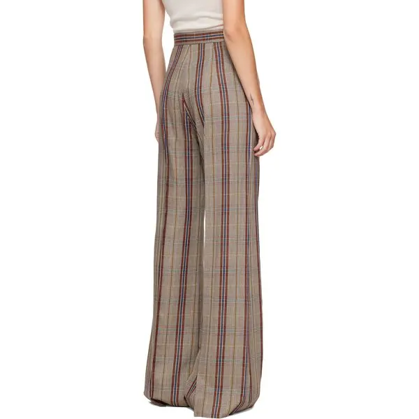 VIVIENNE WESTWOOD Wide-leg Checked Trousers