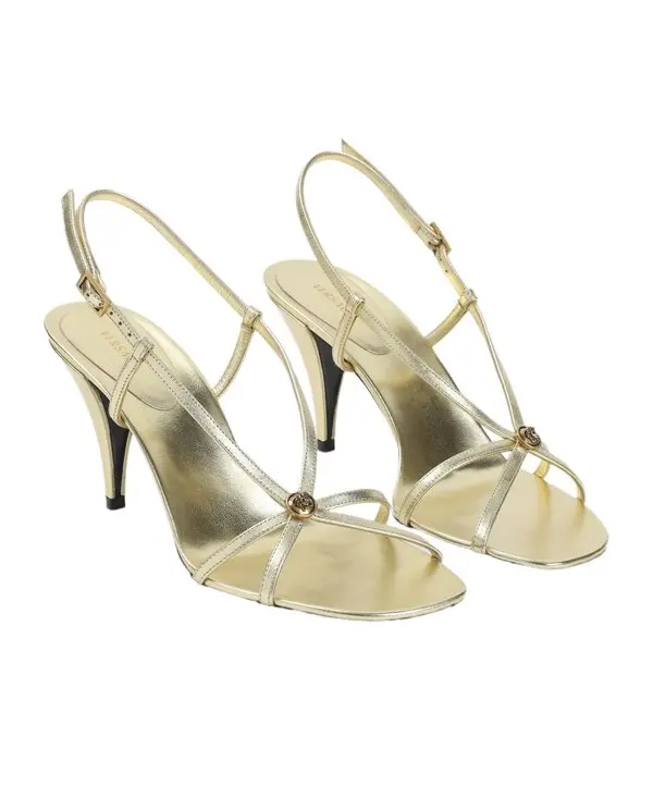 Versace Square-toe High-heeled Sandals
