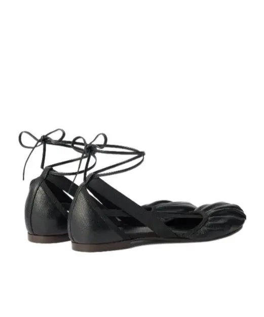 LEMAIRE Flat Pedille Ballerinas In Goat Leather