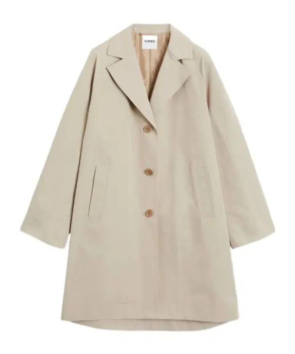 Aspesi Single-breasted Coat - Nude