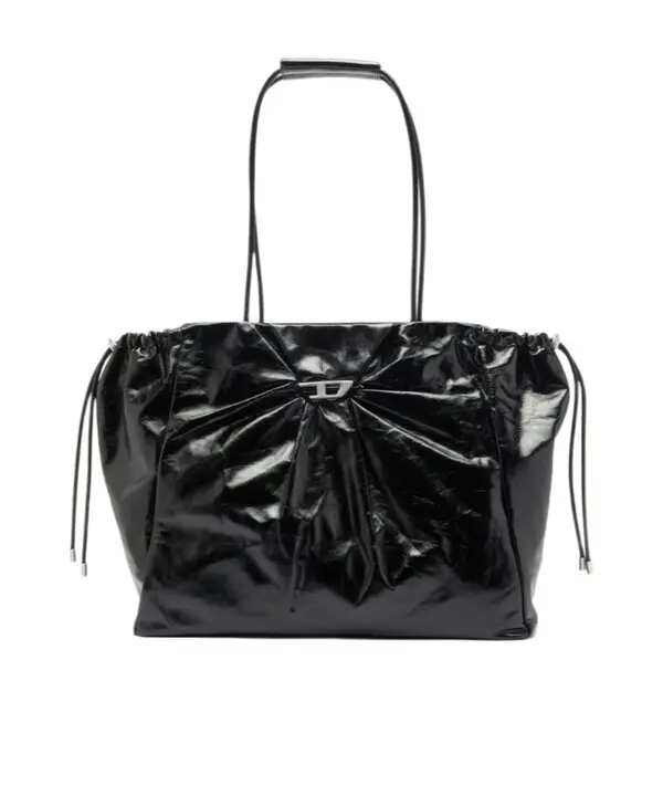DIESEL® Scrunch-d Drawstring Shoulder Bag - Black
