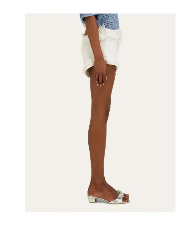 FERRAGAMO Frayed Denim Shorts