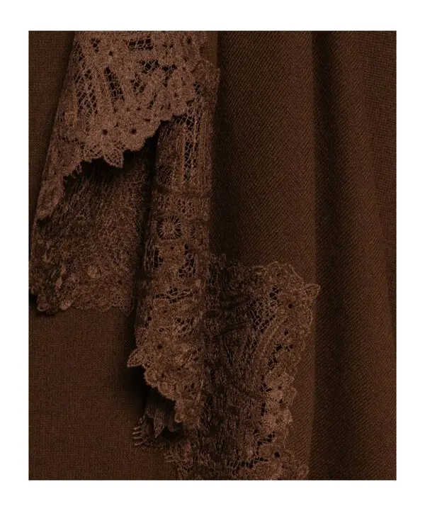 Ermanno Scervino Lace-trimmed Scarf