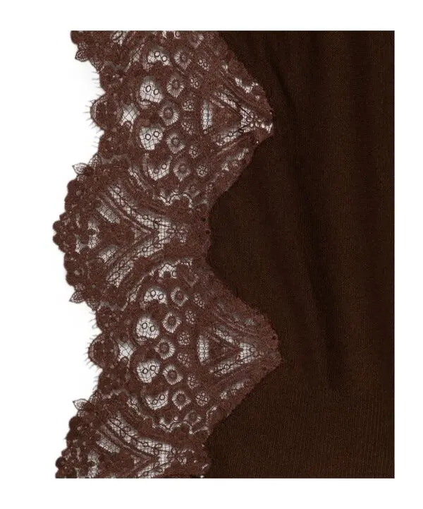 Ermanno Scervino Lace-trimmed Scarf